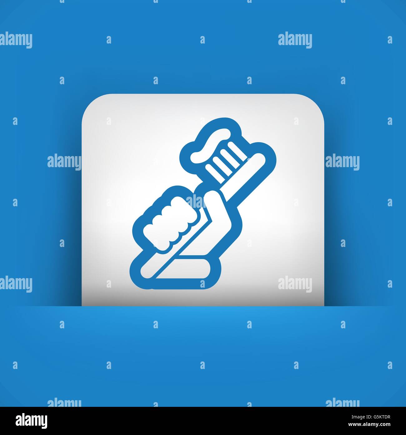 Hold toothbrush Stock Vector Images - Alamy