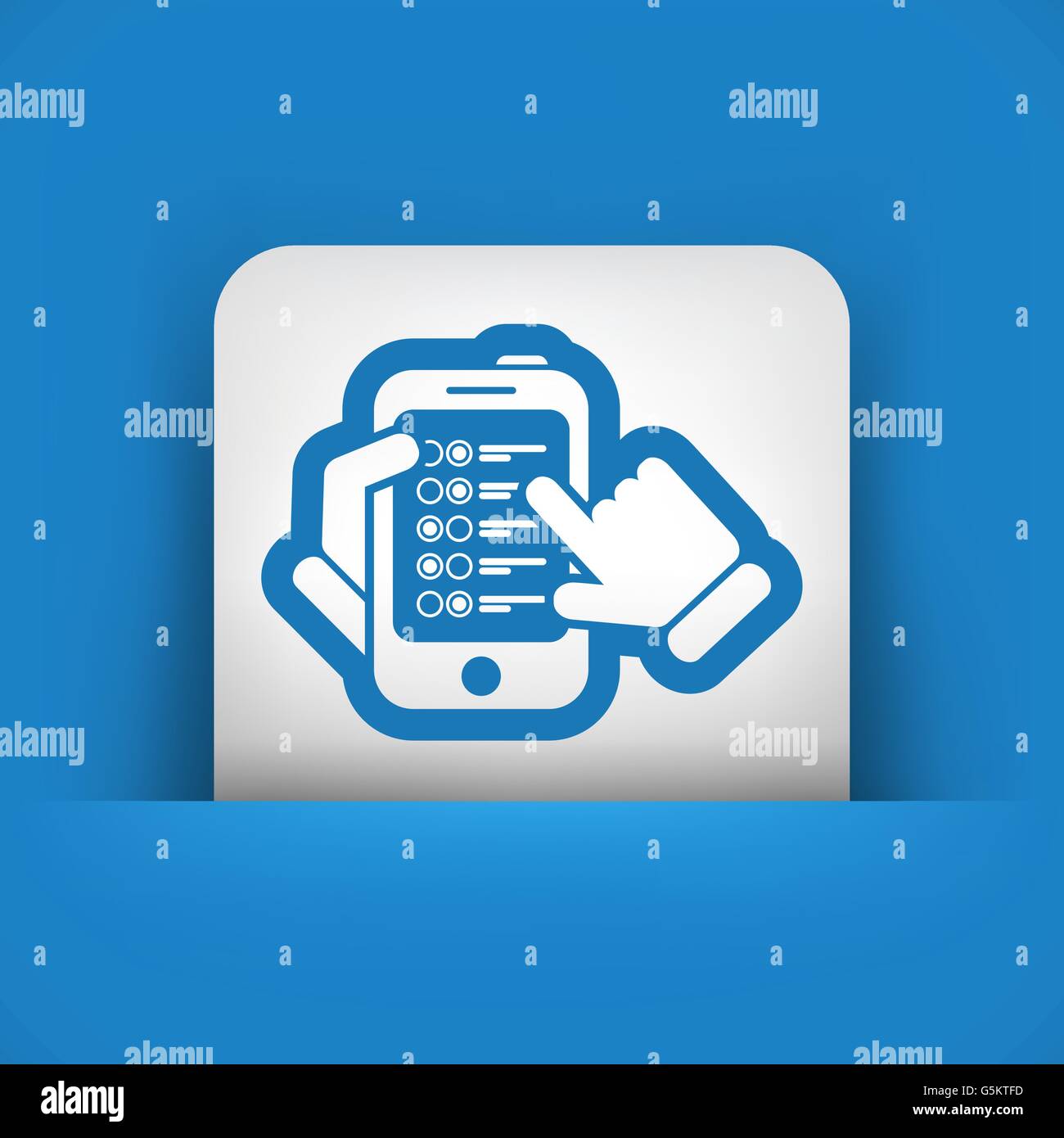 Screen menu touch Stock Vector Images - Alamy
