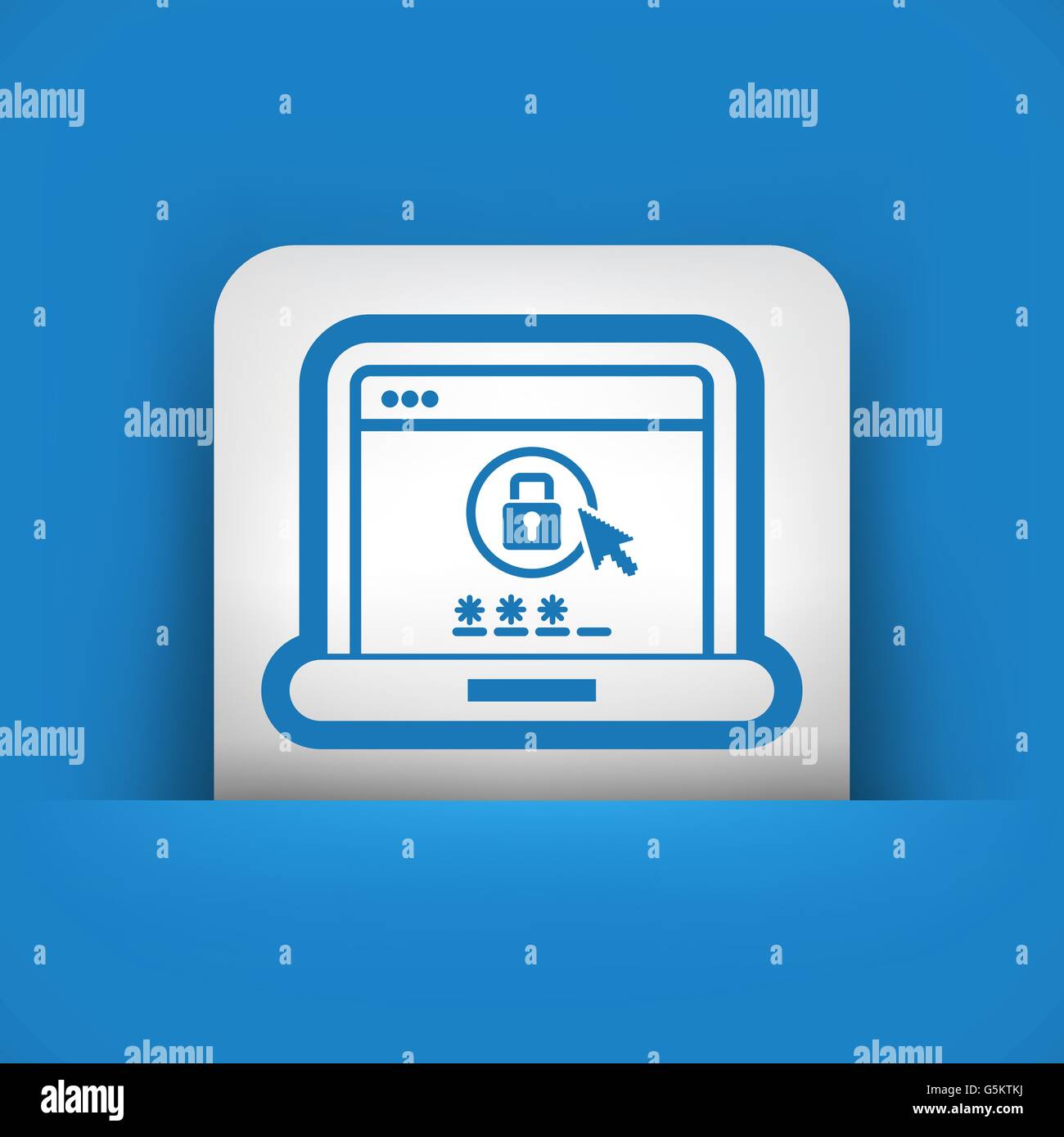 Computer password Stock Vector Images - Alamy