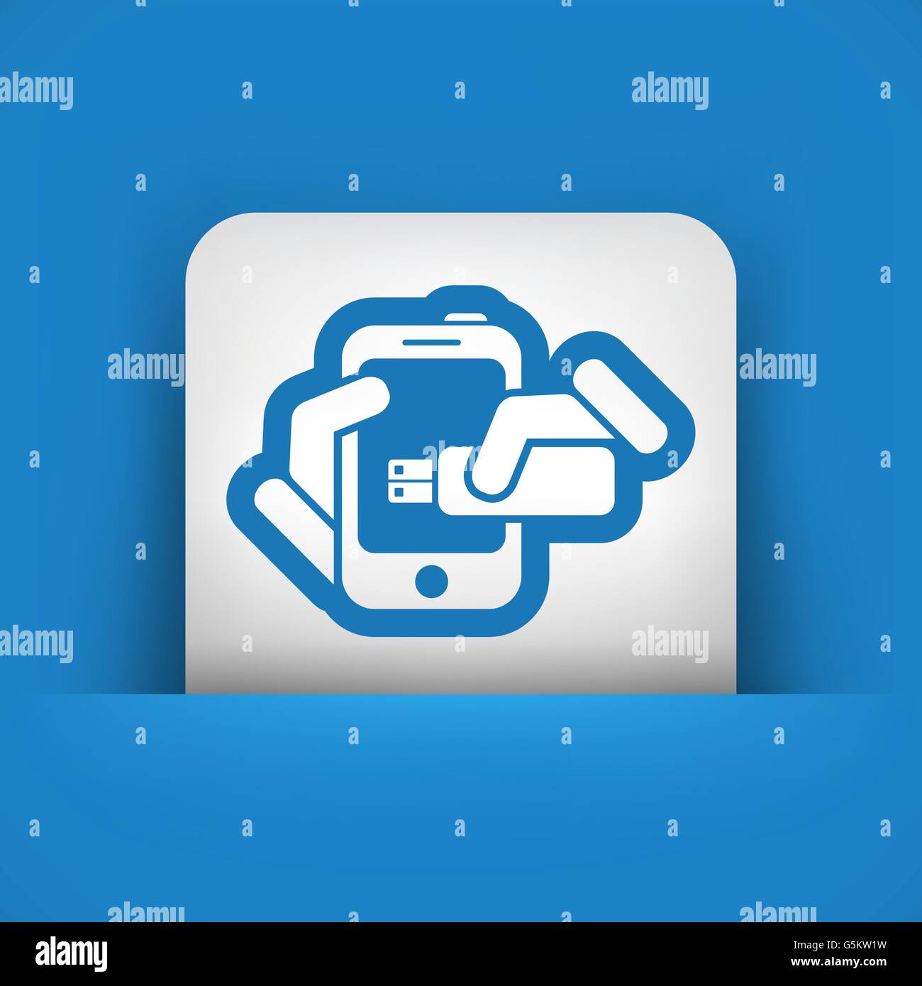 Smartphone storage icon Stock Vector Image & Art - Alamy