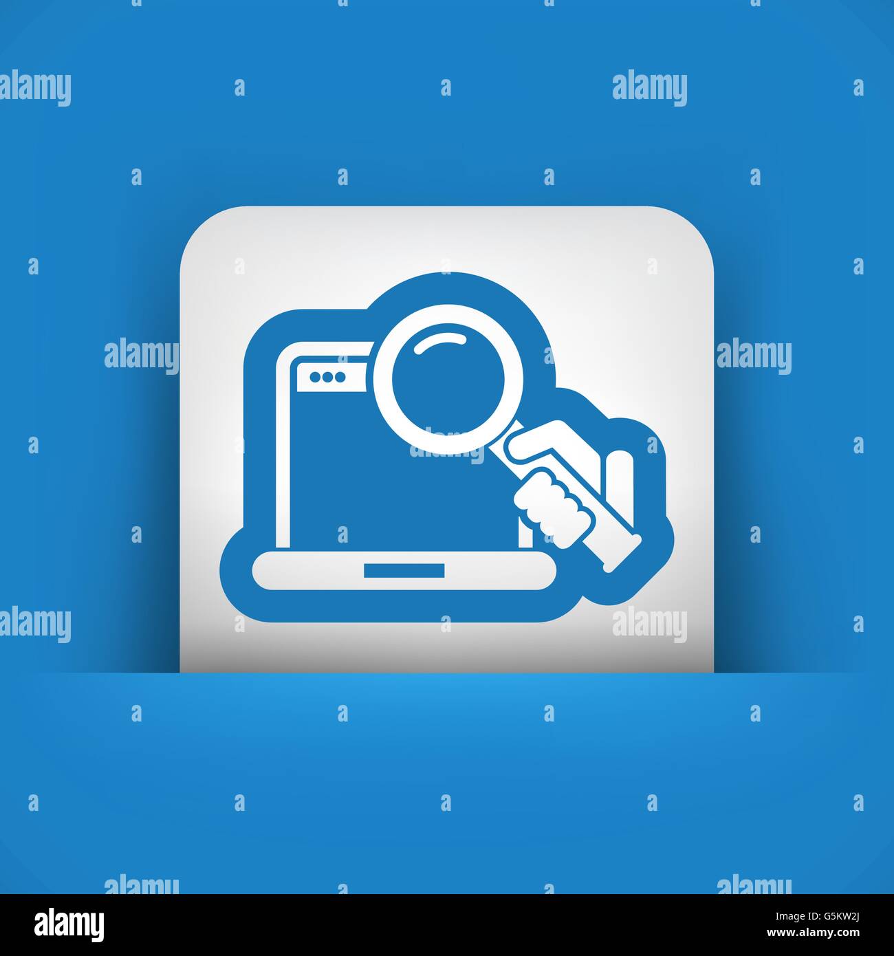 Pc search icon Stock Vector Image & Art - Alamy