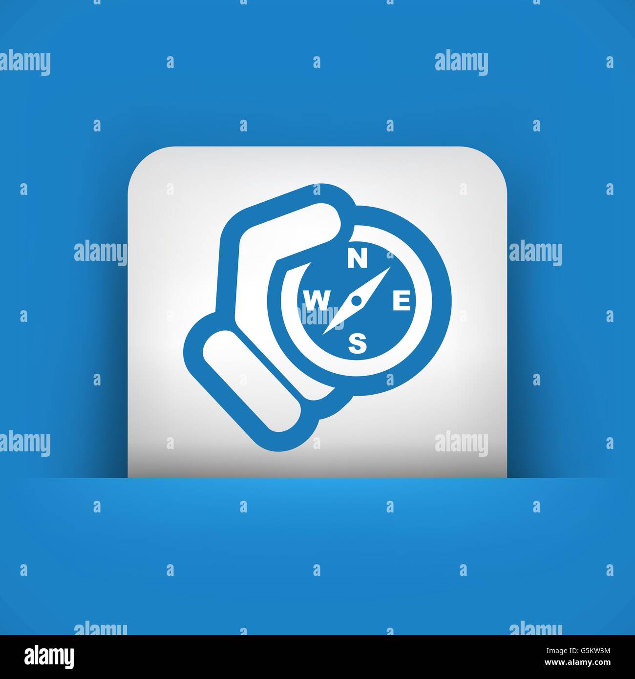 Compass hold icon Stock Vector Image & Art - Alamy
