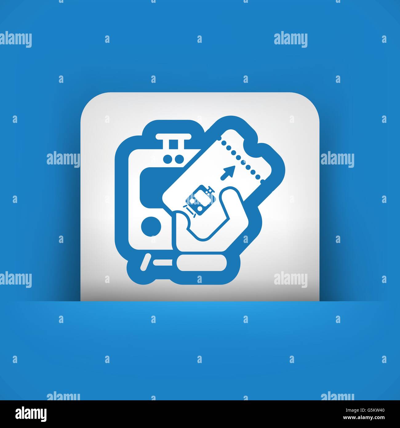 Train ticket icon Stock Vector Image & Art - Alamy