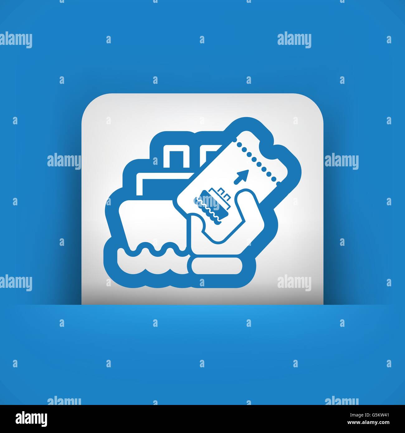 Cruise ship passenger with ticket Stock Vector Images - Alamy