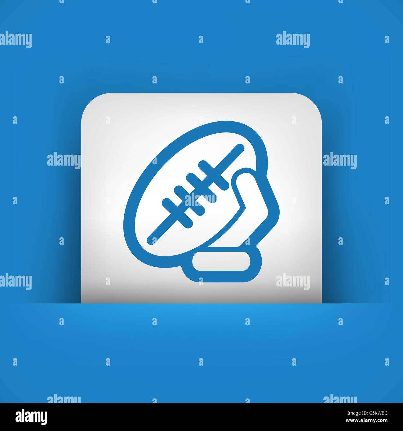 Back of rugby player Stock Vector Images - Alamy