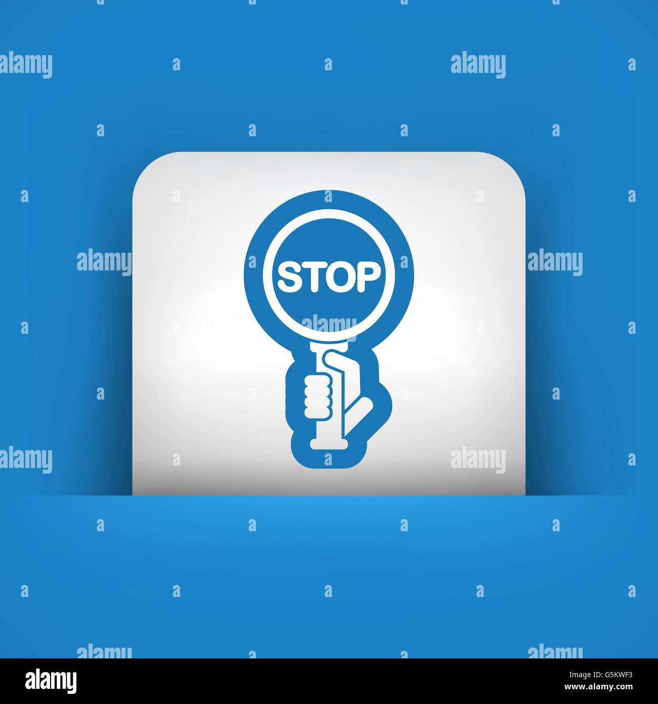 Policeman hand signal Stock Vector Images - Alamy