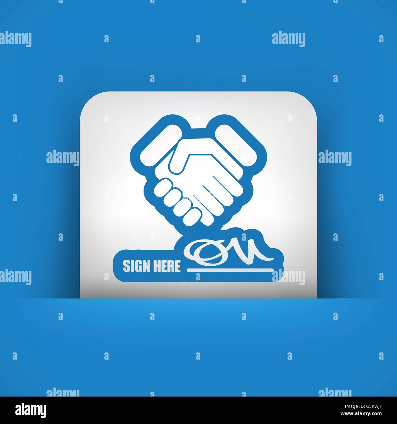 Sign on agreement document Stock Vector Image & Art - Alamy