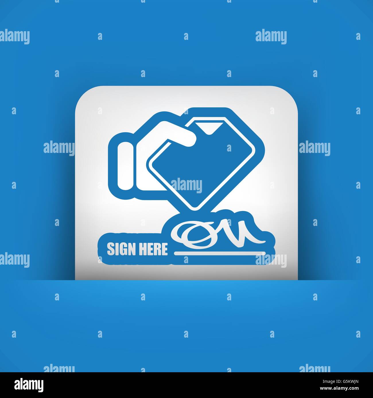 Signing up for receipt document Stock Vector Image & Art - Alamy