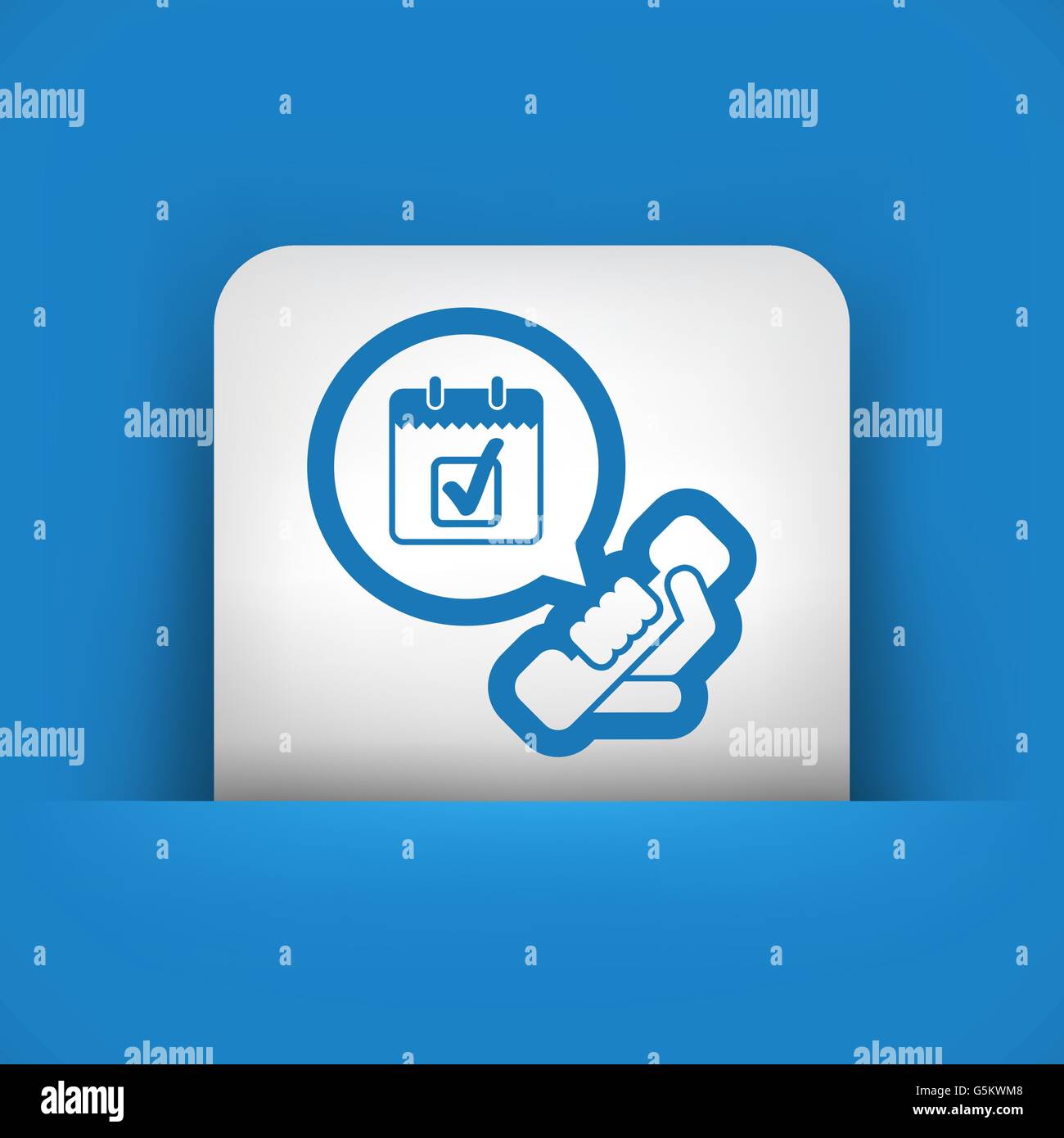 Phone call to agree date Stock Vector Image & Art - Alamy