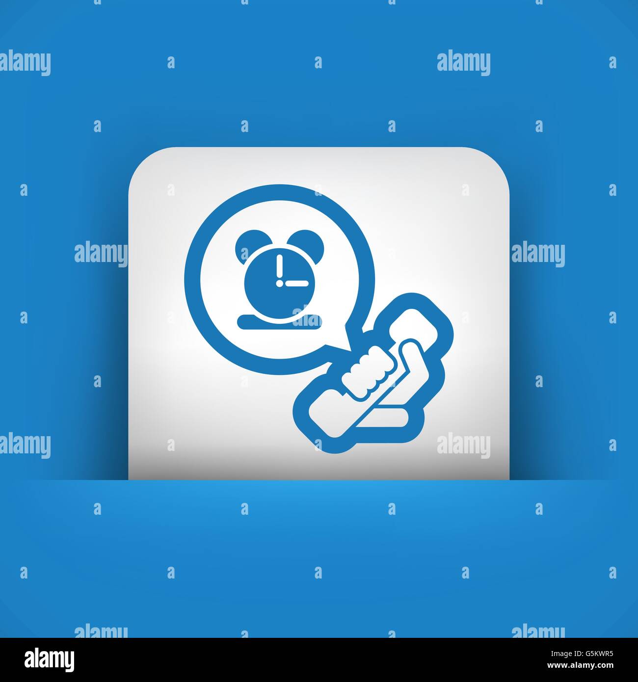 Clock phone icon Stock Vector Image & Art - Alamy