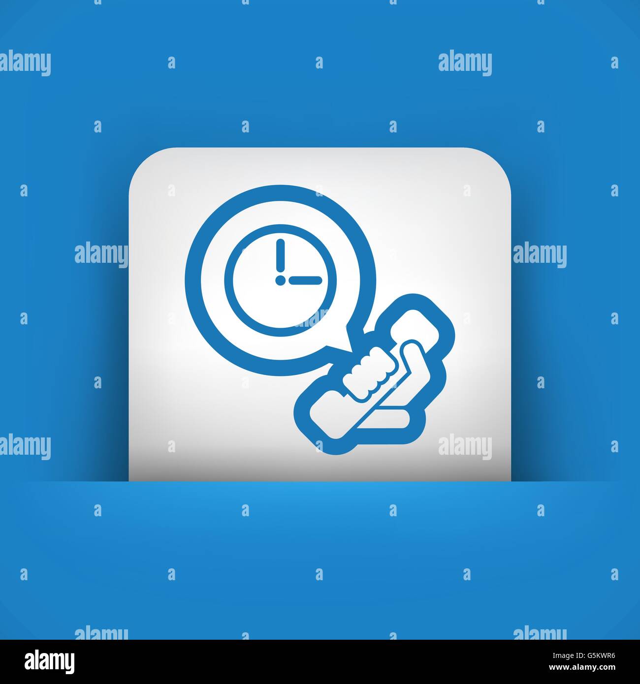 Clock phone icon Stock Vector Image & Art - Alamy