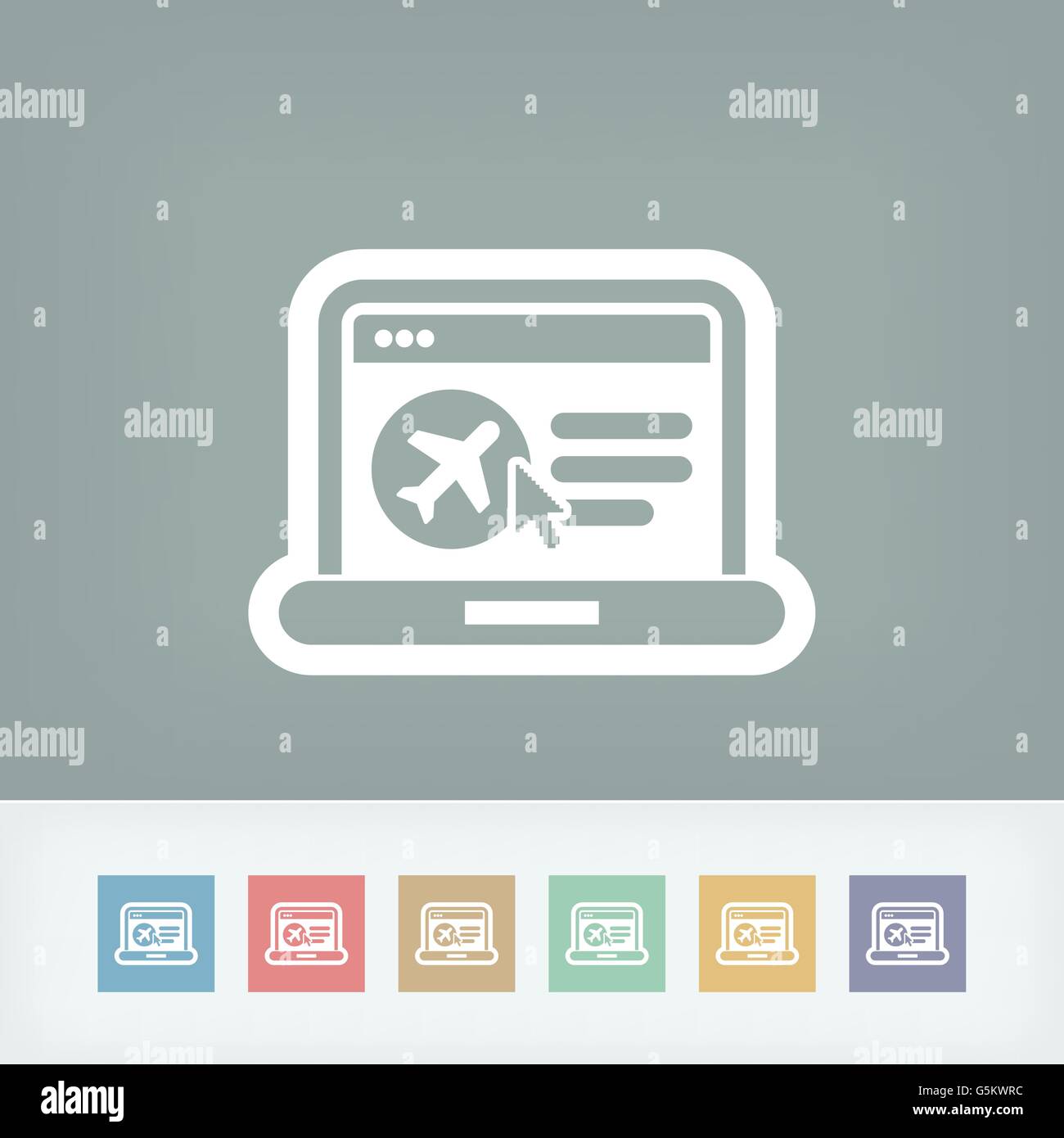 Web airplane booking Stock Vector Image & Art - Alamy