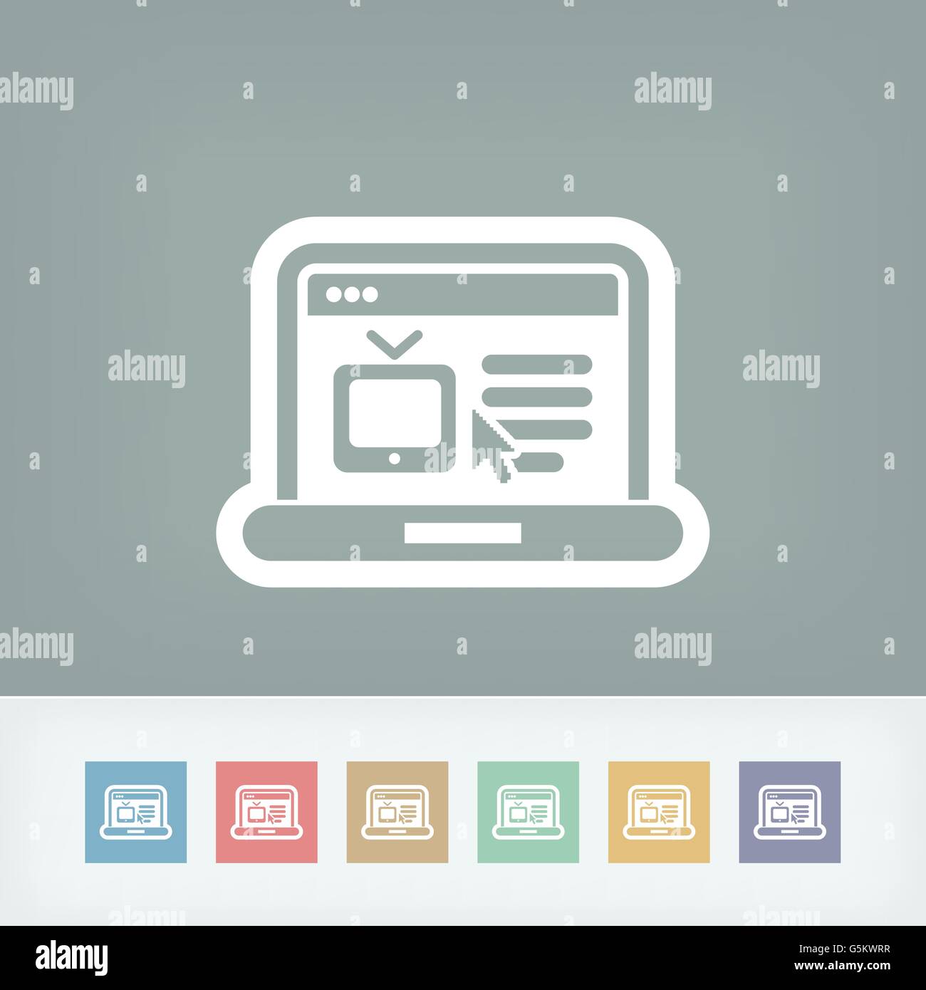 Web Tv site icon Stock Vector Image & Art - Alamy