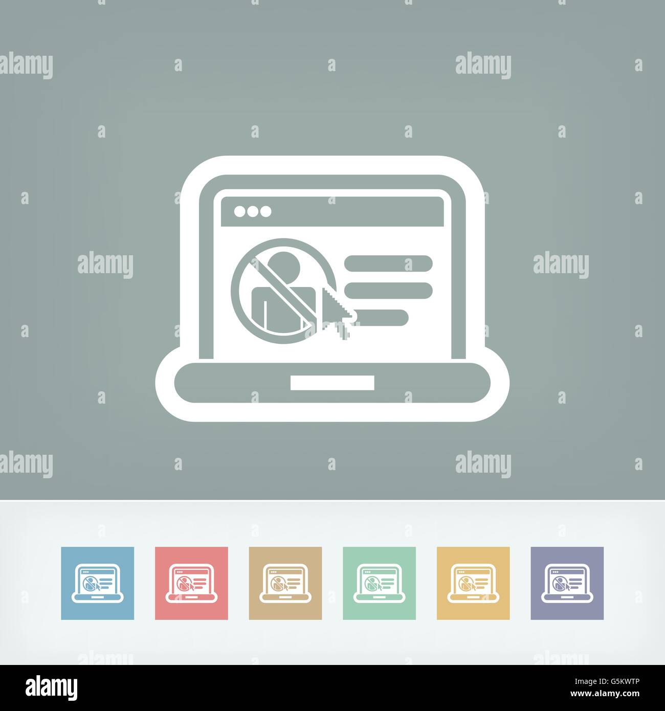 Computer access forbidden Stock Vector Image & Art - Alamy