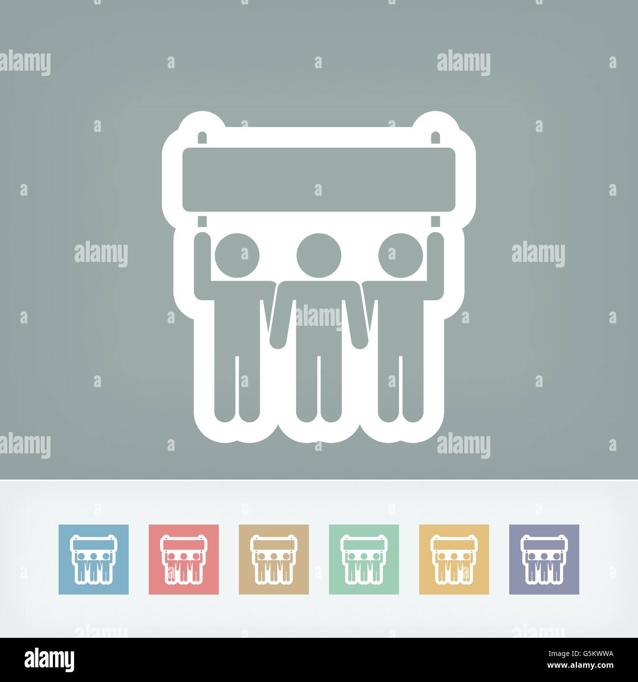 Fans support silhouette Stock Vector Images - Alamy