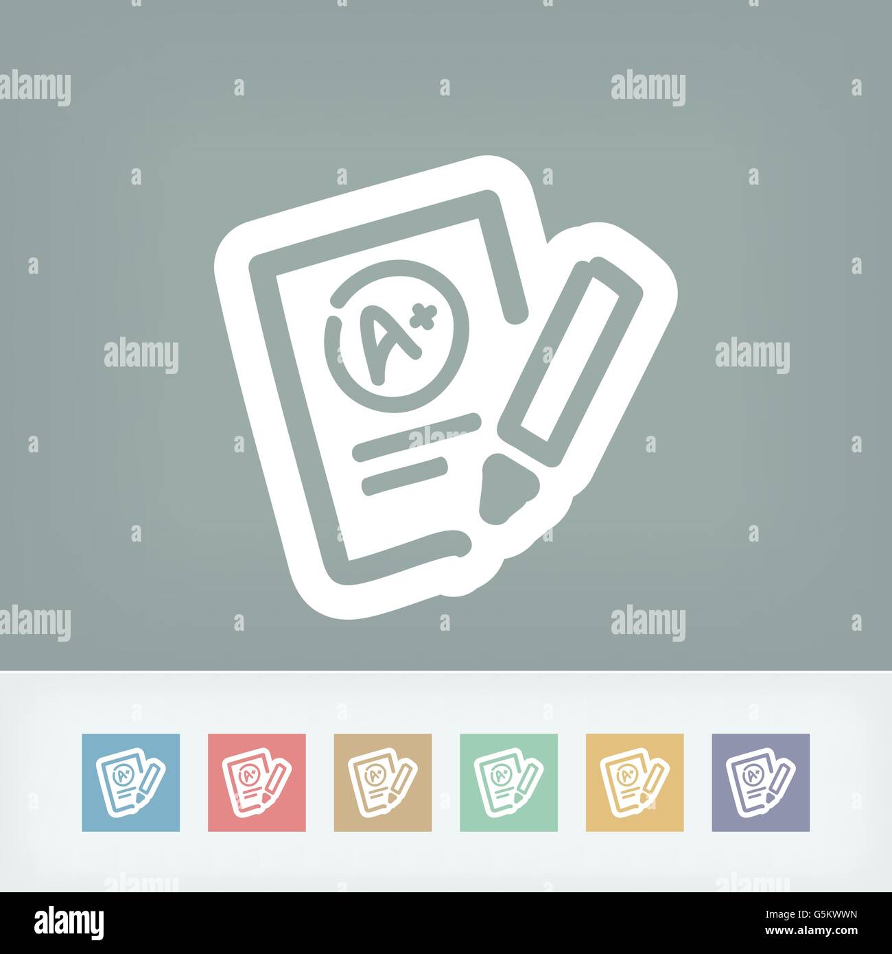 Excellent evaluation test icon Stock Vector Image & Art - Alamy