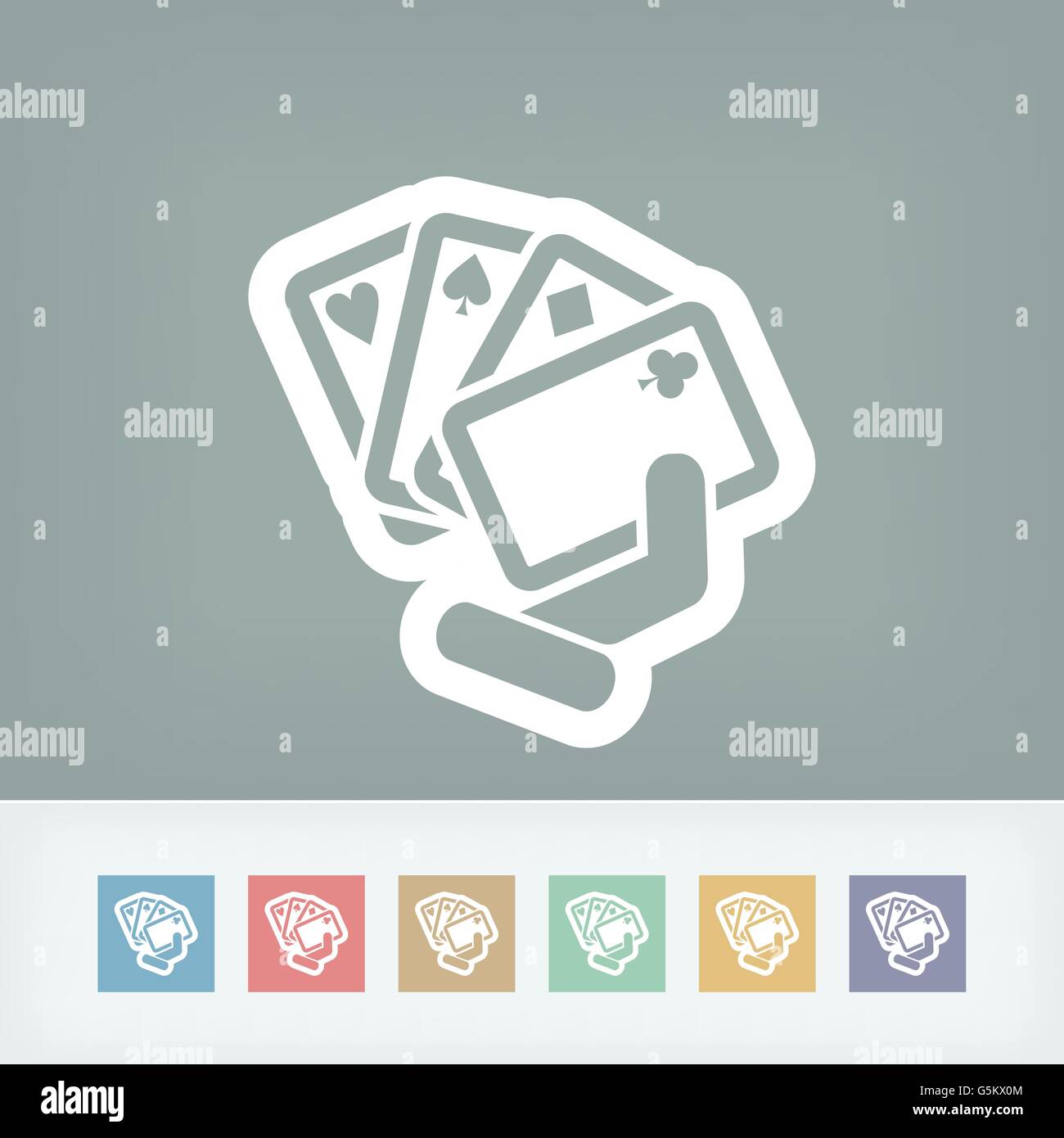 Poker game icon Stock Vector Image & Art - Alamy