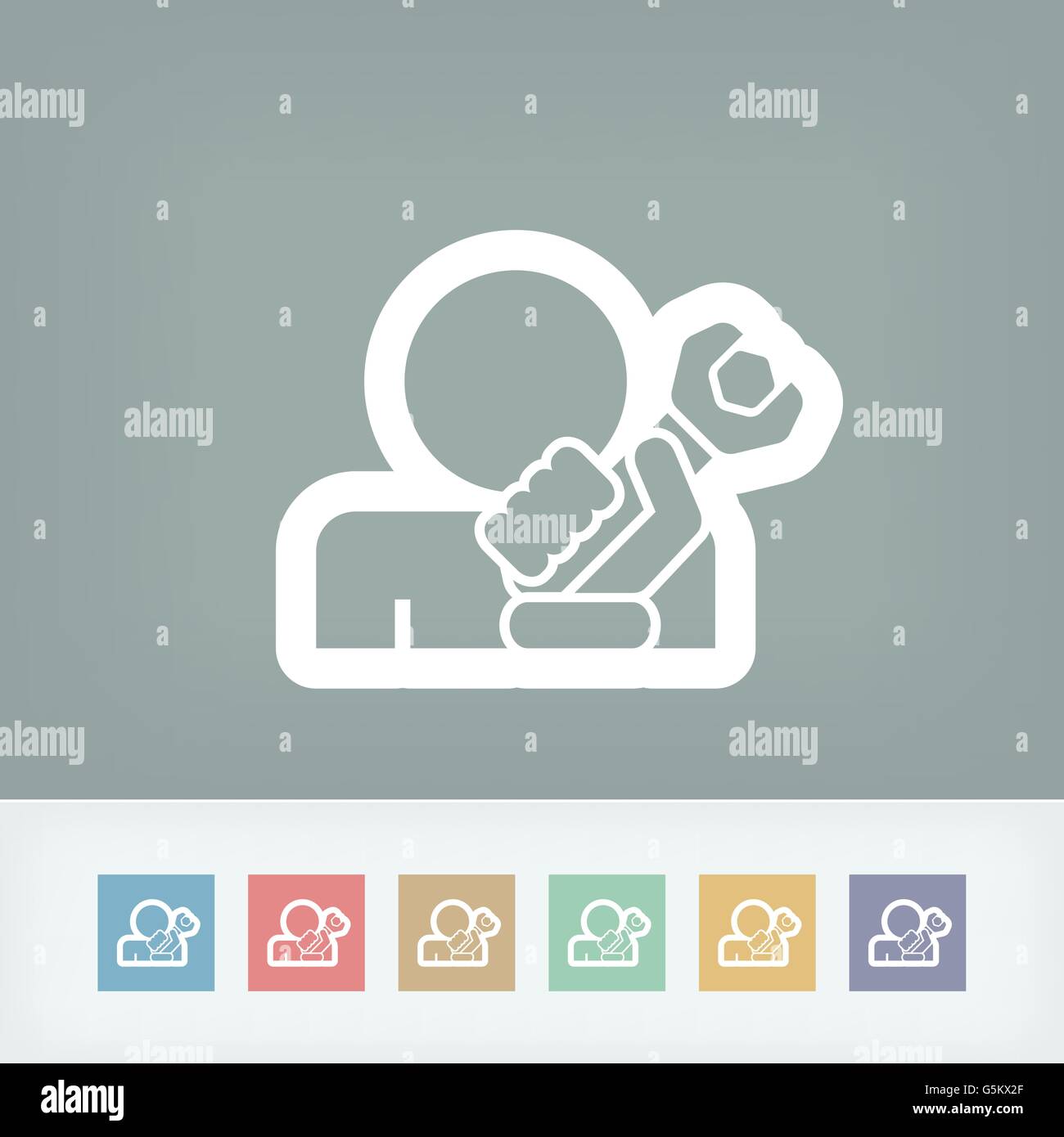 Repairman concept icon Stock Vector Image & Art - Alamy