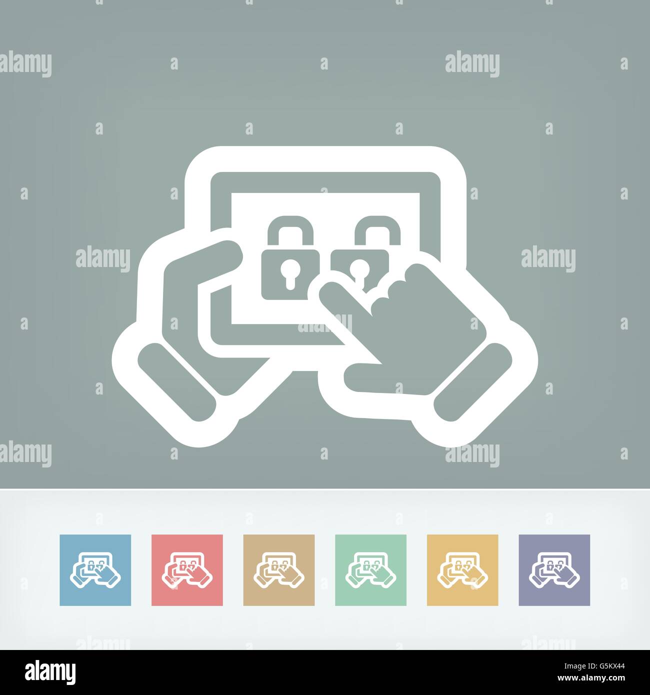 Security touchscreen system Stock Vector Image & Art - Alamy