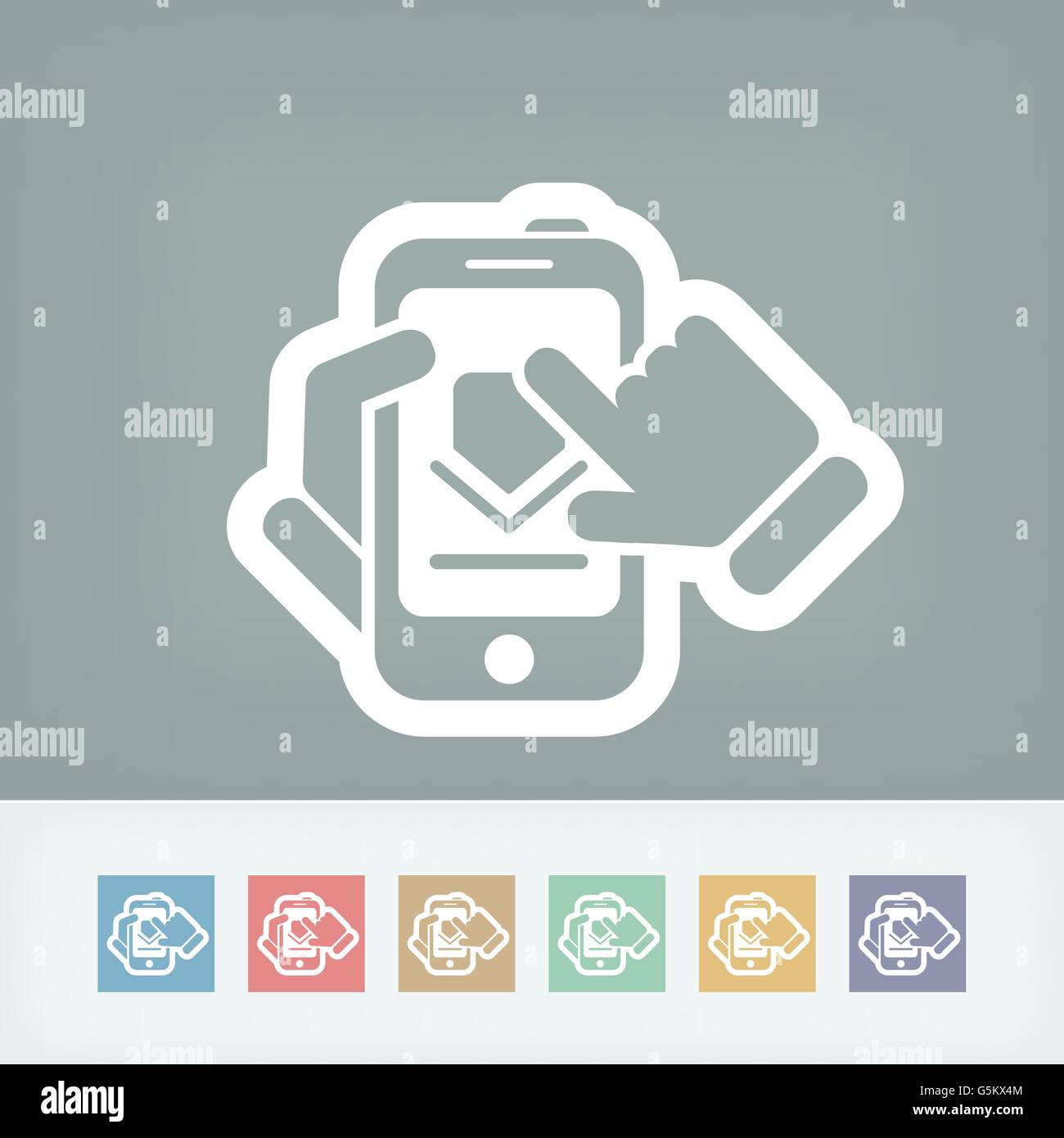Download smartphone icon Stock Vector Image & Art - Alamy