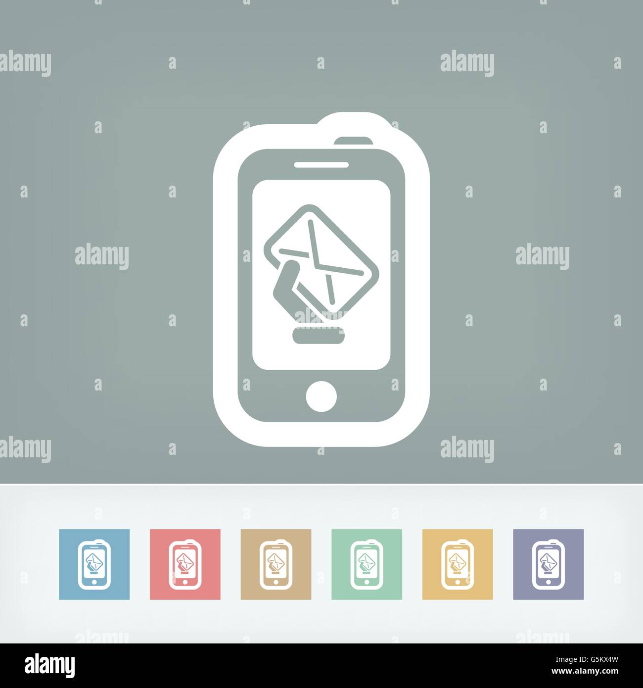 Smartphone mail icon Stock Vector Image & Art - Alamy