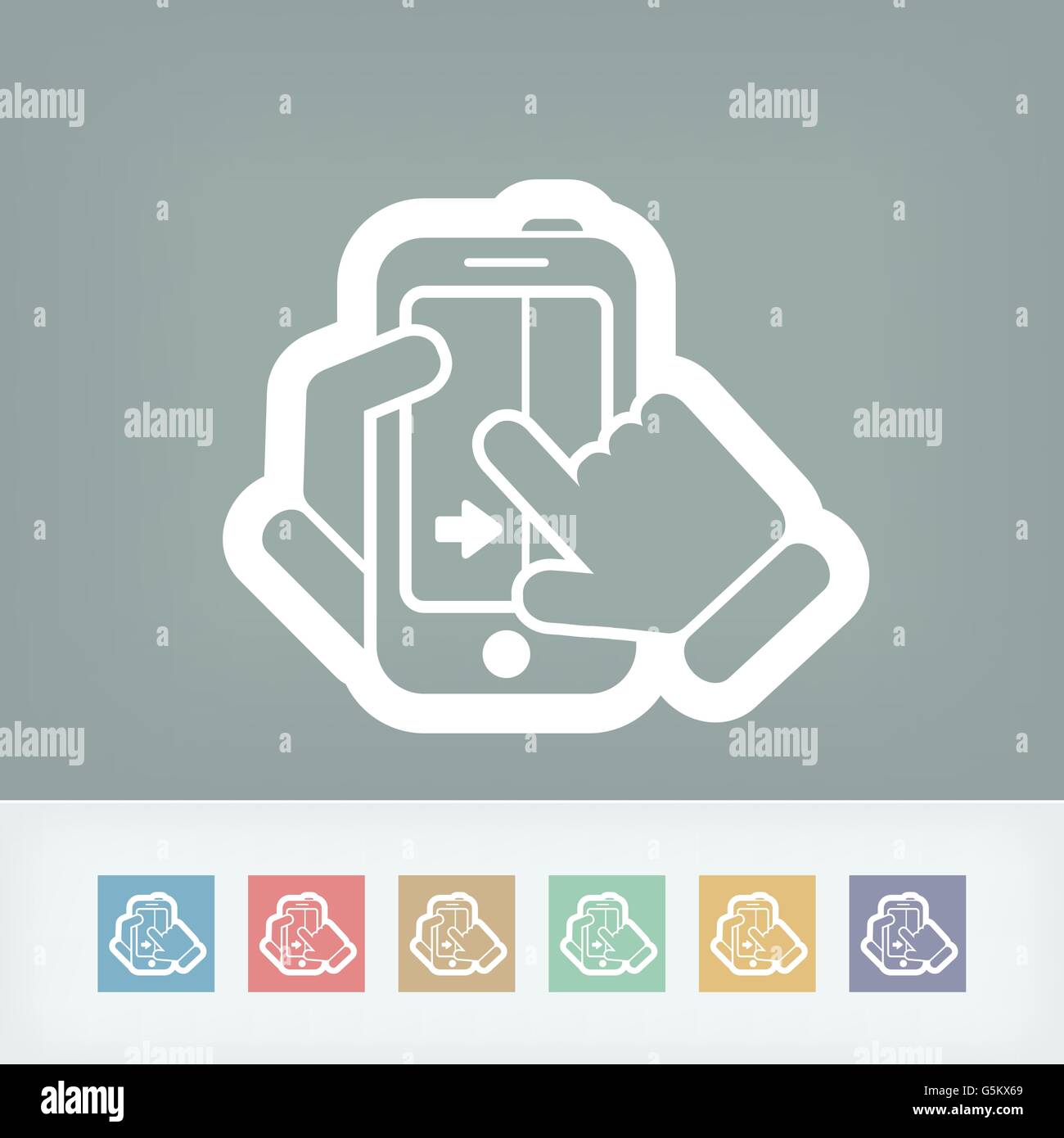 Touchscreen sliding icon Stock Vector Image & Art - Alamy