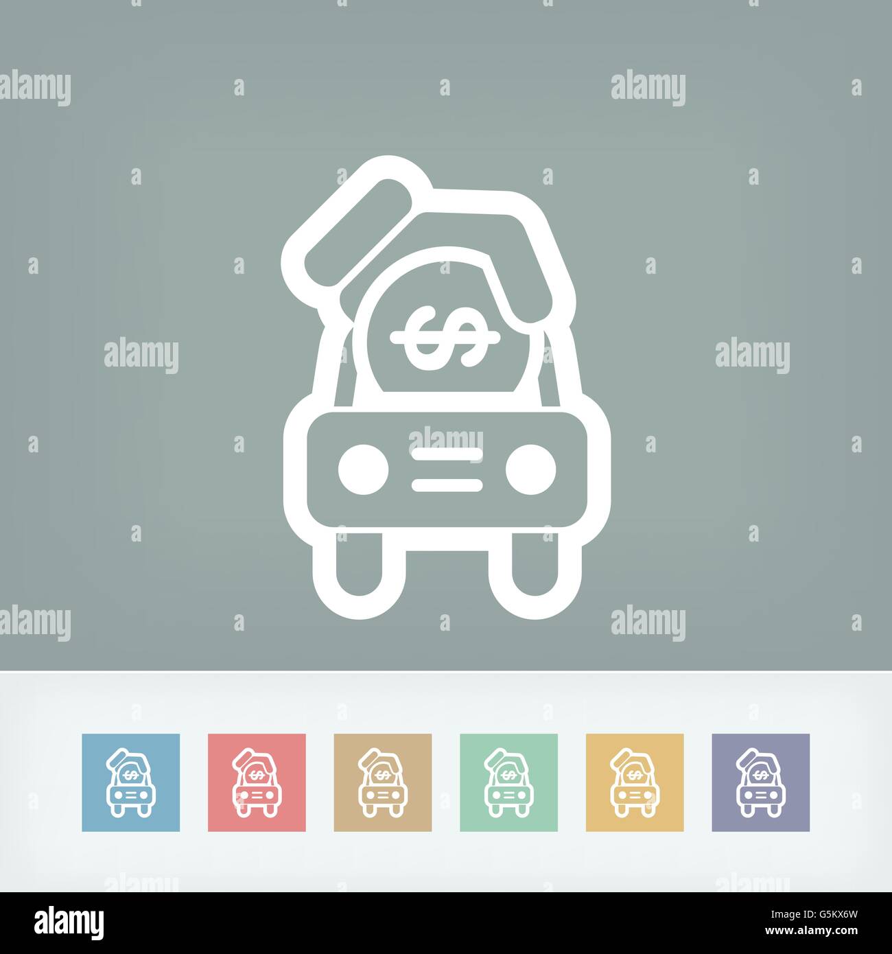 Car money icon Stock Vector Image & Art - Alamy