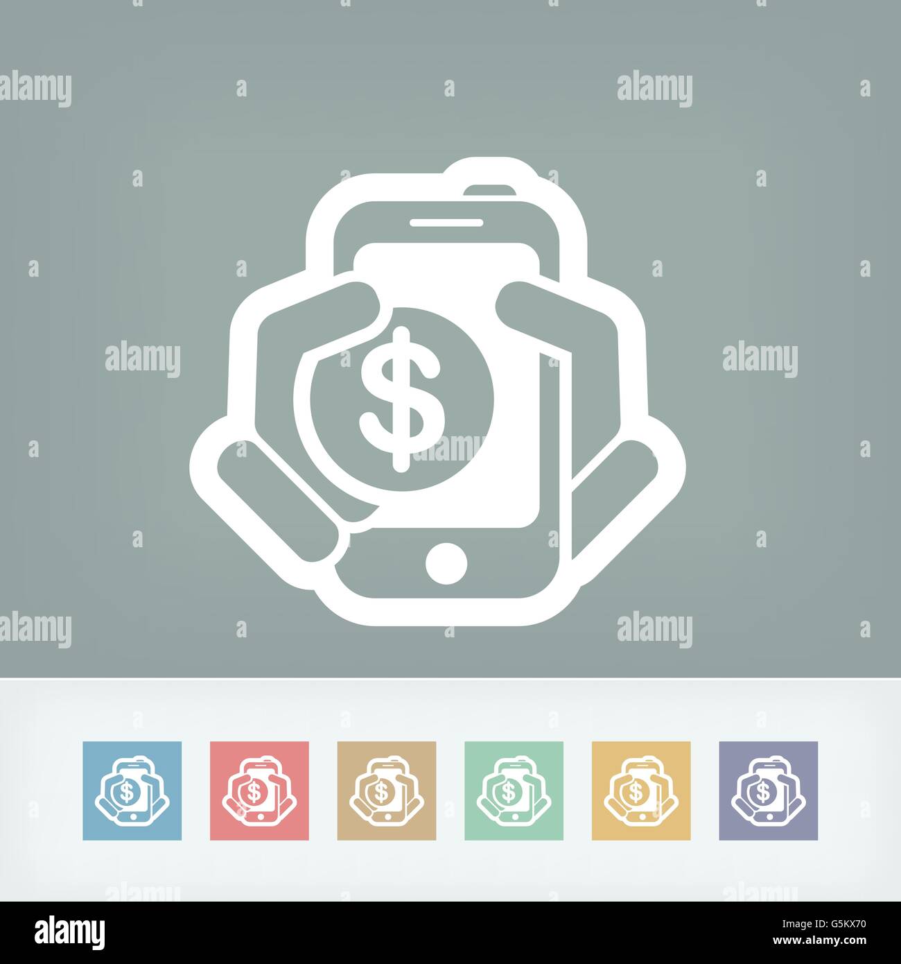 Phone cost icon Stock Vector Image & Art - Alamy