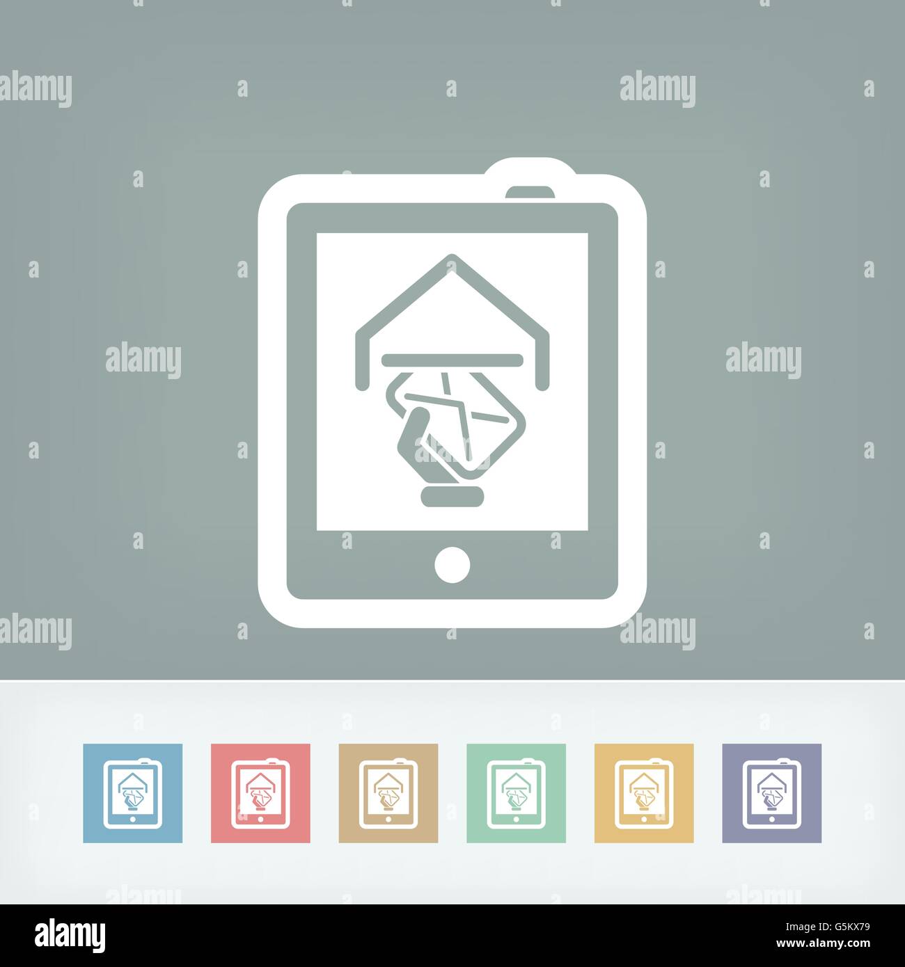 Tablet mail icon Stock Vector Image & Art - Alamy