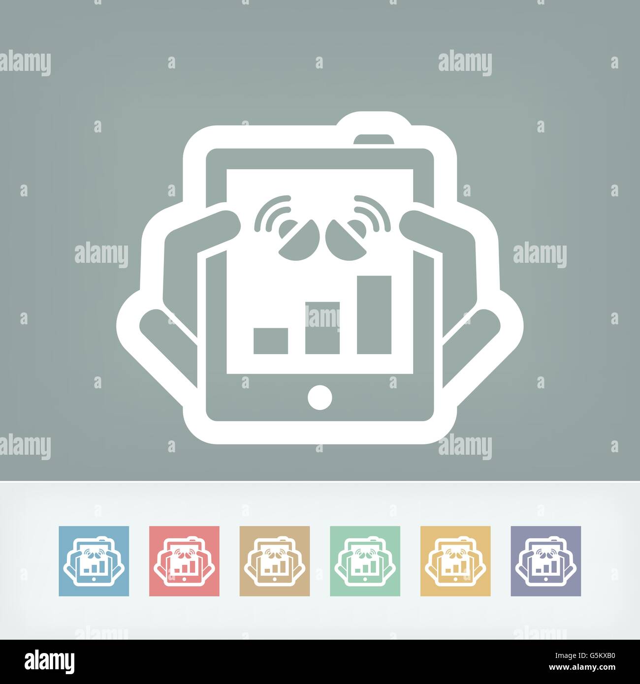 Tablet connection icon Stock Vector Image & Art - Alamy