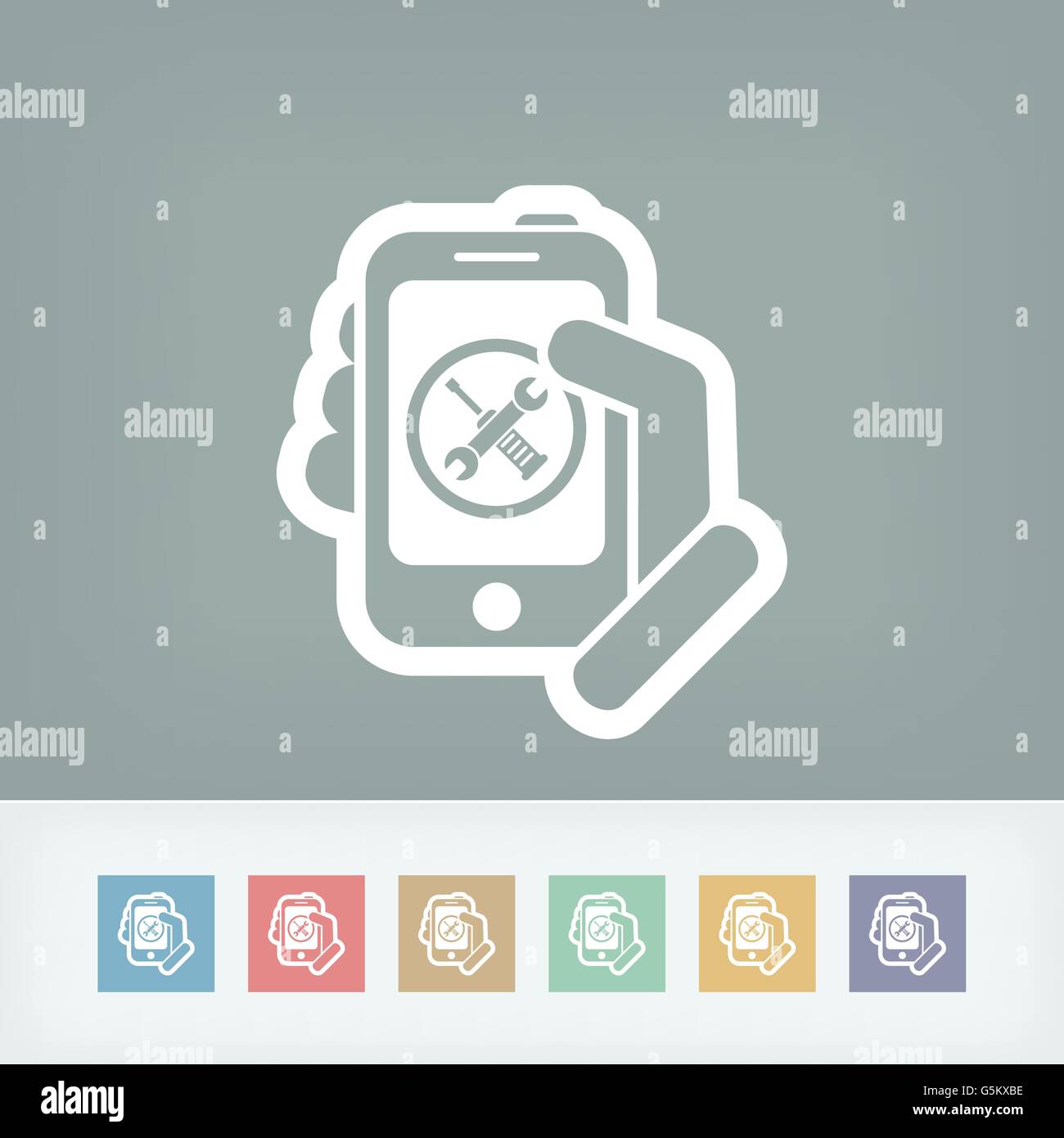 Smartphone setting icon Stock Vector Image & Art - Alamy