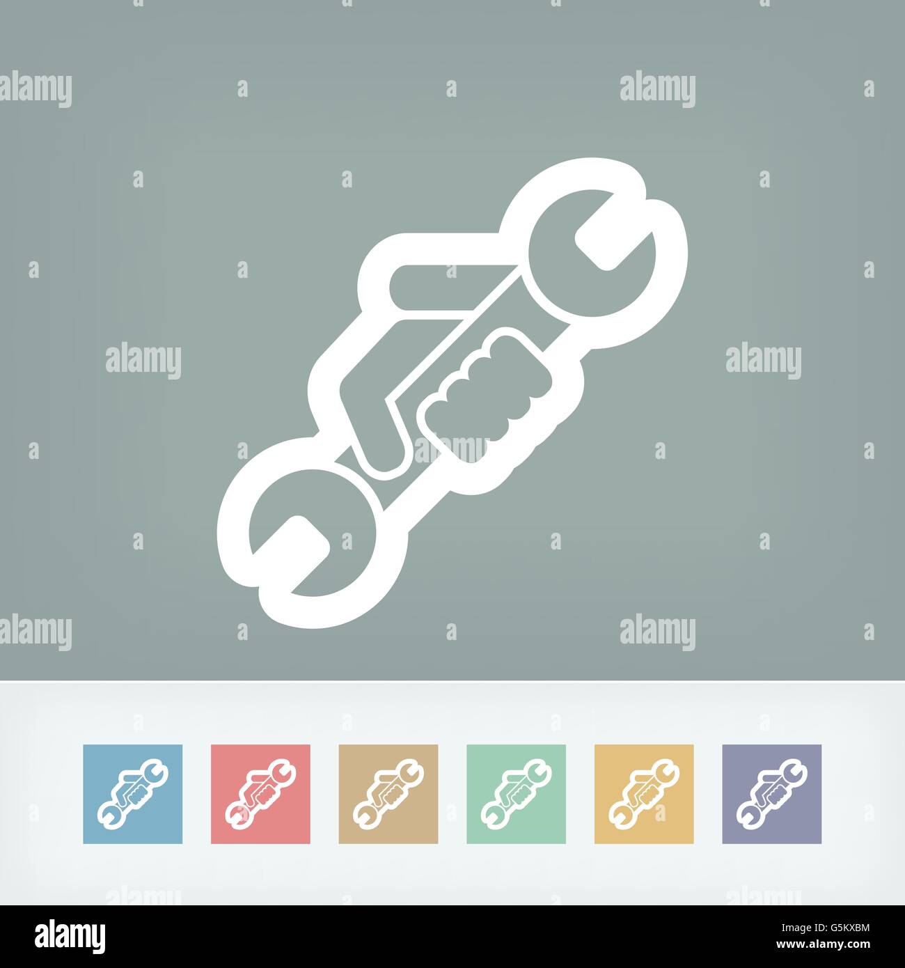 Wrench symbol icon Stock Vector Image & Art - Alamy