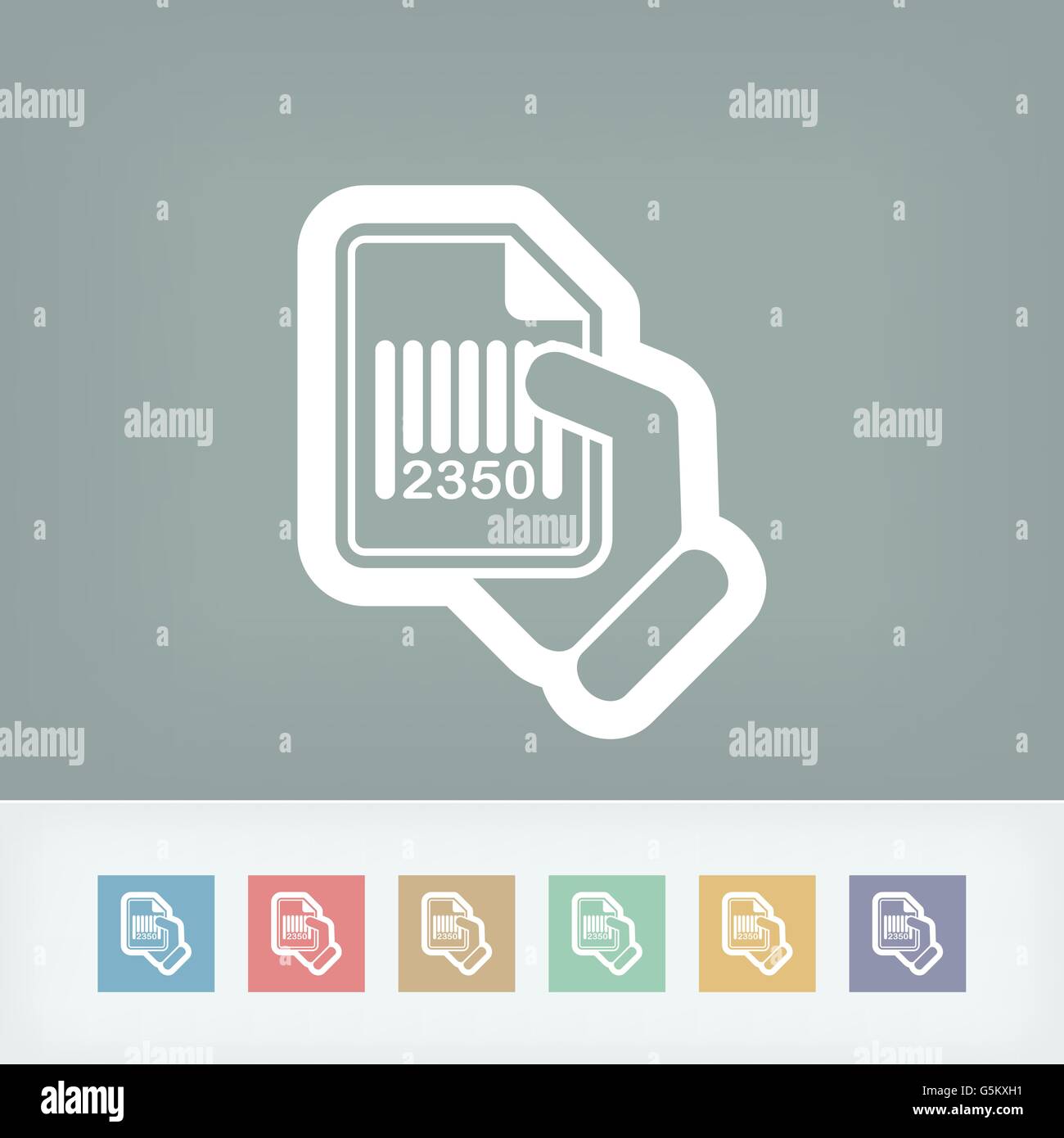 Bar code serial number icon Stock Vector Images - Alamy