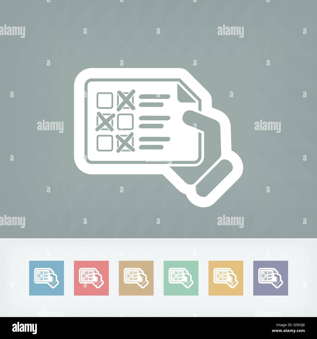 Multiple choice test form Stock Vector Images - Alamy