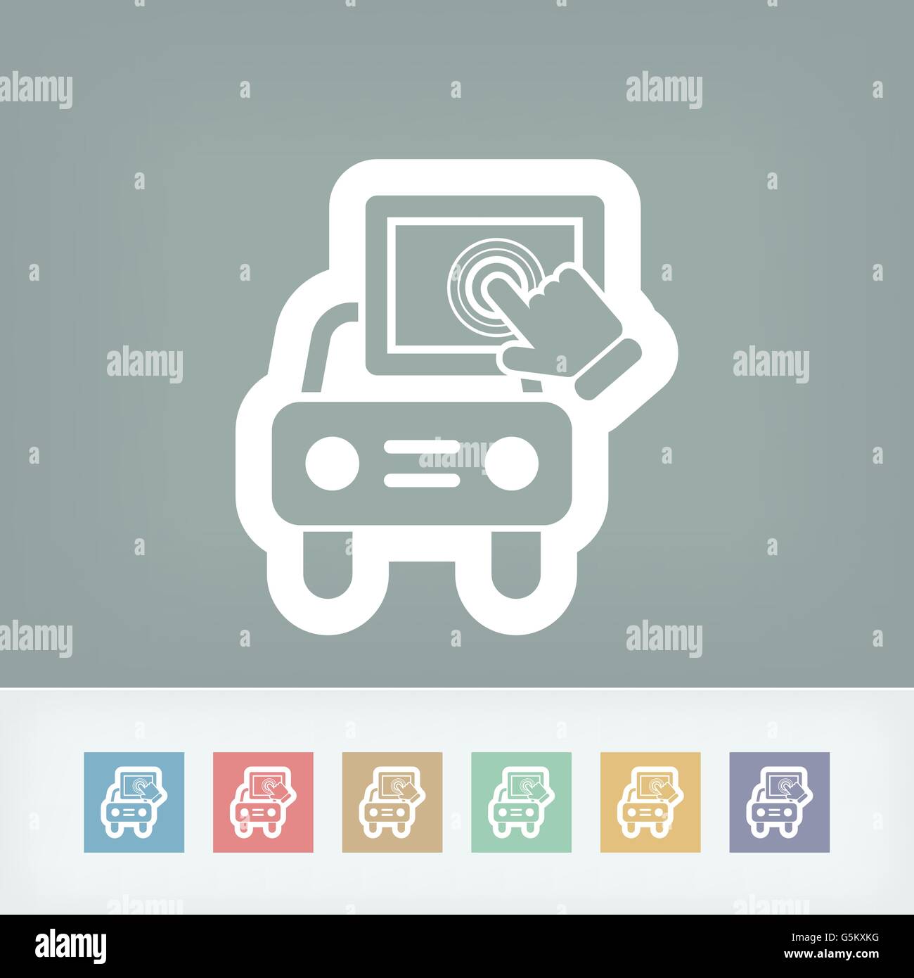 Touchscreen car device Stock Vector Image & Art - Alamy
