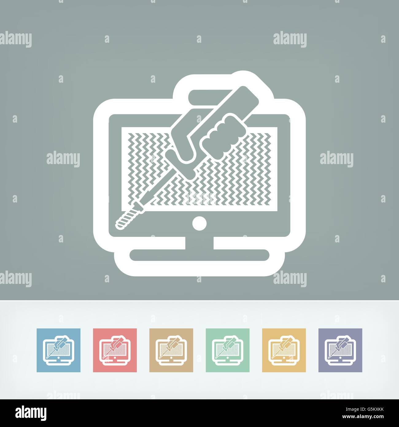 Tv repair Stock Vector Images - Alamy