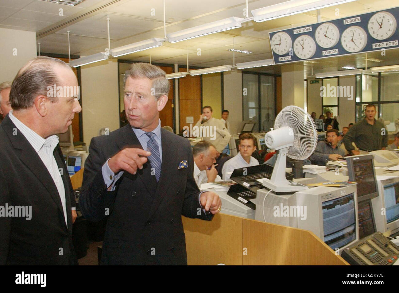 Prince of Wales visits Cantor Fitzgerald Stock Photo - Alamy