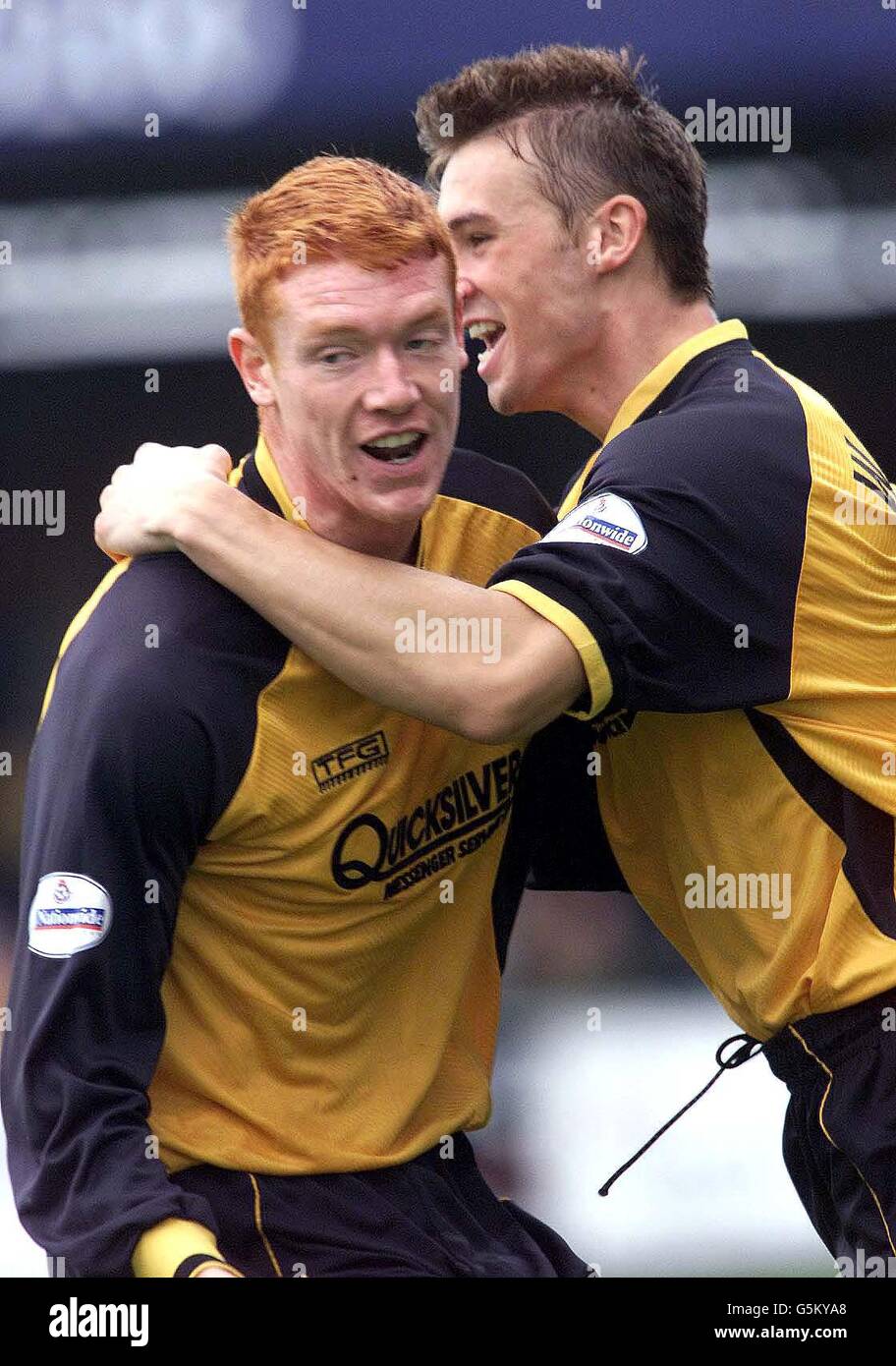 Sport Football Celebrating Dave Kitson High Resolution Stock ...