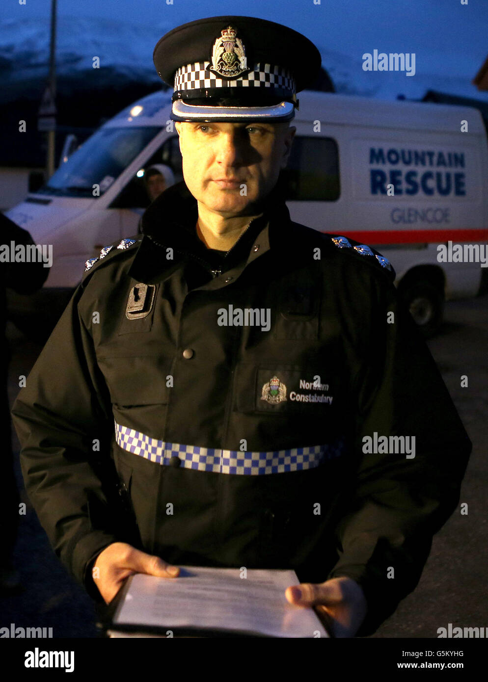 Northern Constabulary Chief Inspector Derek Paterson speaks to the ...
