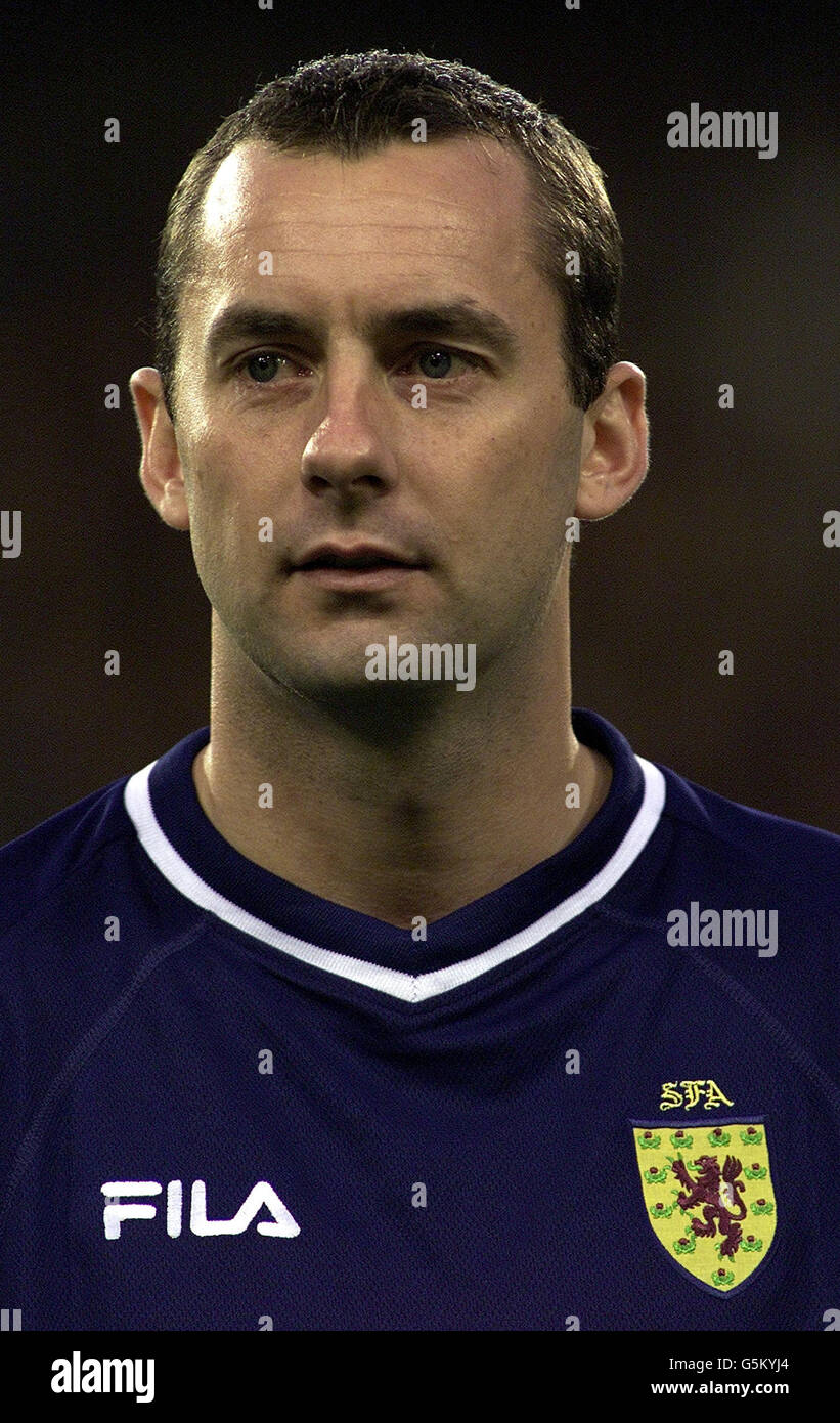 Don Hutchinson - Scotland, line's up prior Scotland's World cup ...