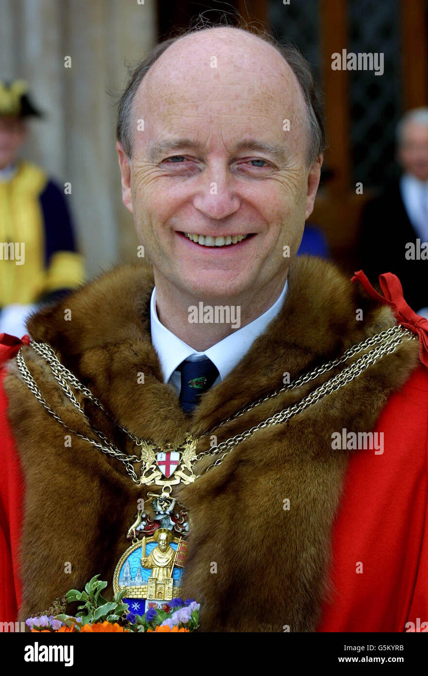 The new Lord Mayor Elect, Alderman Michael Oliver, stands outside ...