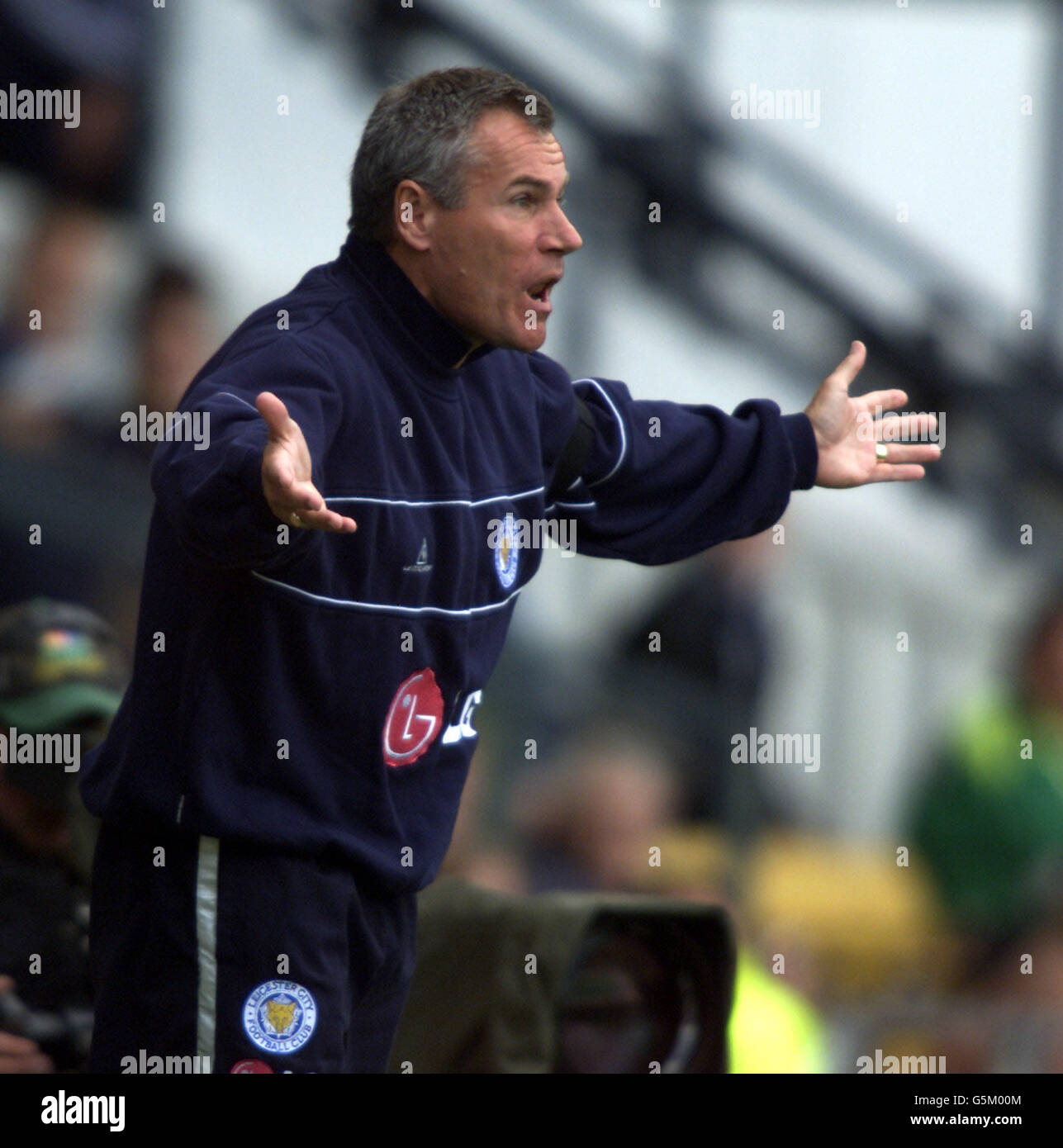 Leicester City's manager Peter Taylor on the touch line during the ...