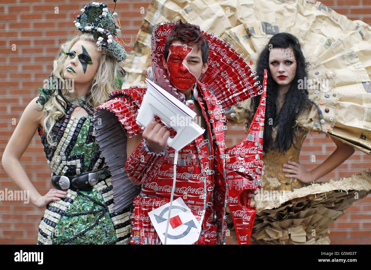 Junk Kouture Recycled Fashion competition 2013 Stock Photo - Alamy