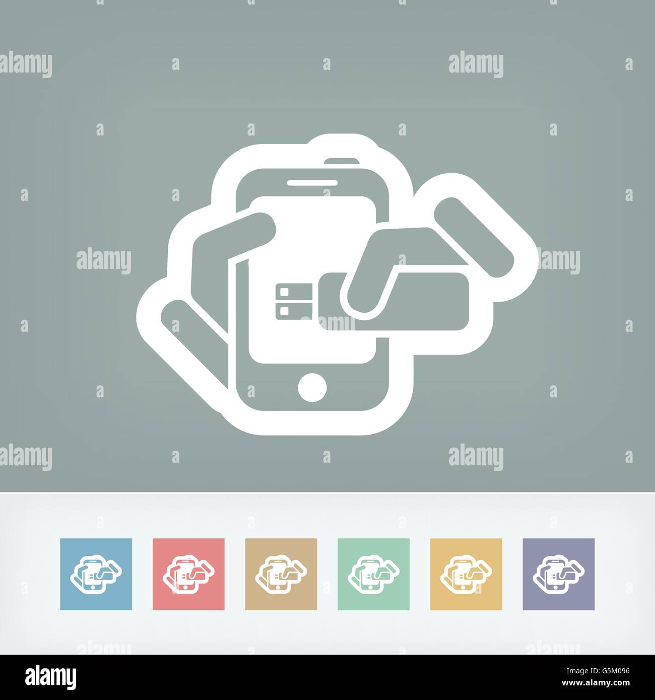Smartphone storage icon Stock Vector Image & Art - Alamy