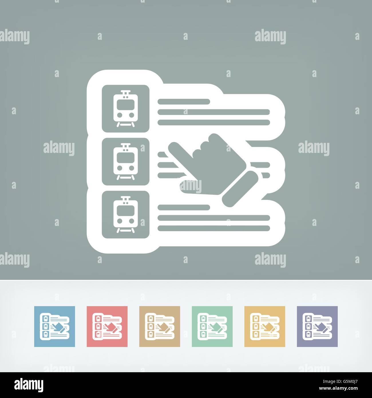 Train ticket booking Stock Vector Image & Art - Alamy