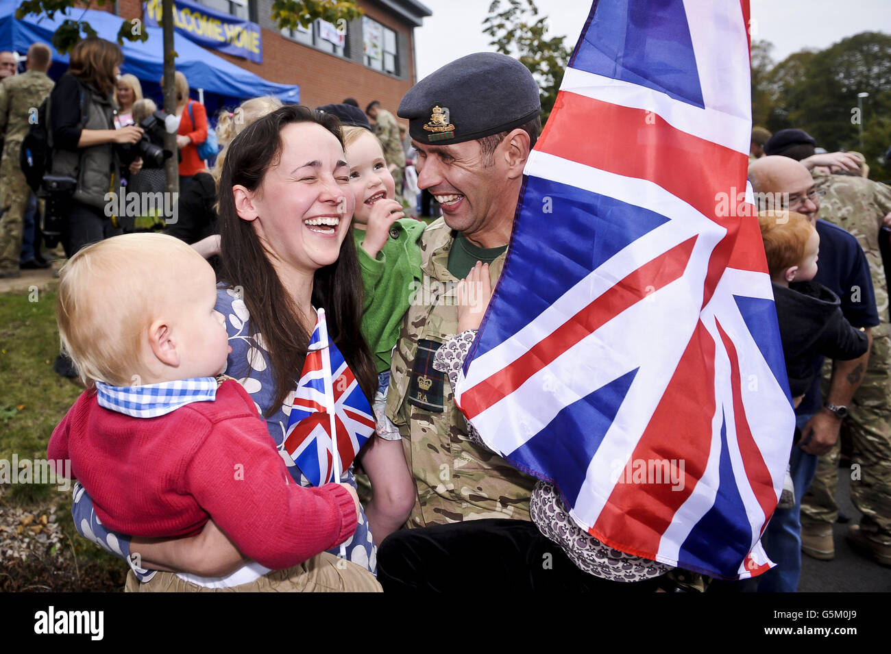 19th Regiment Royal Artillery homecoming Stock Photo - Alamy