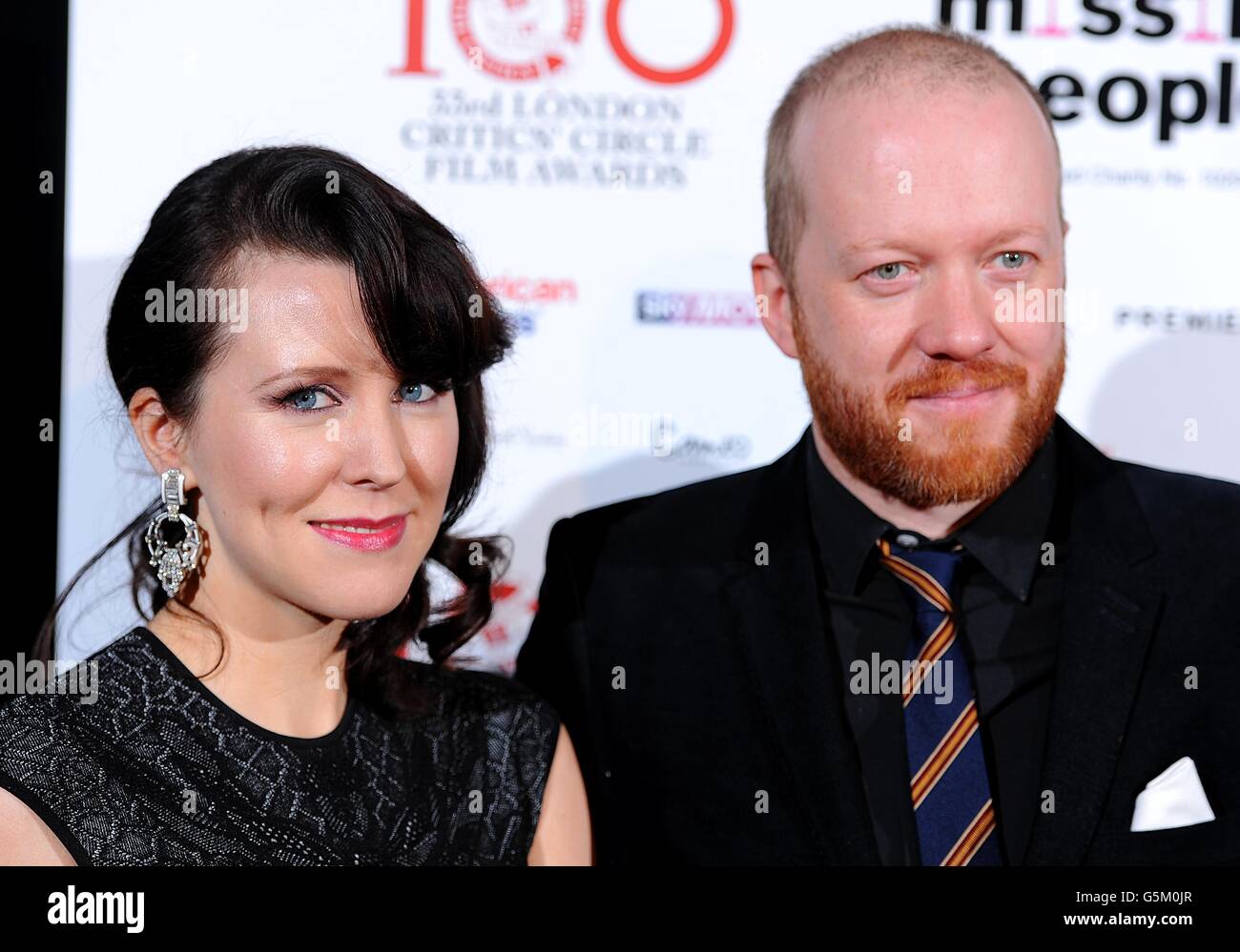 Alice Lowe and Steve Oram arriving for the 2013 London Critics' Circle ...