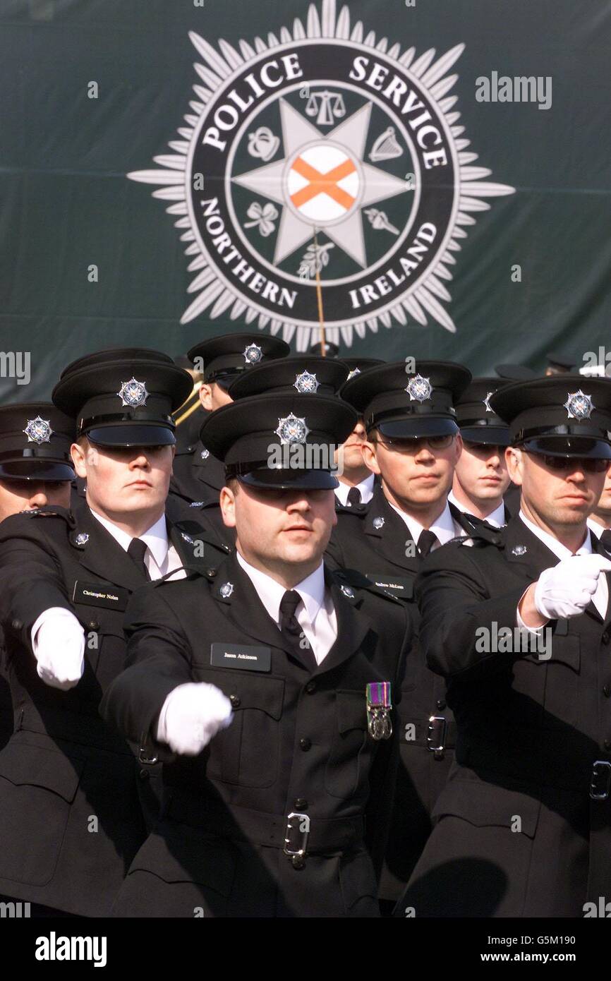 The first recruits of the northern ireland police service psni hi-res ...