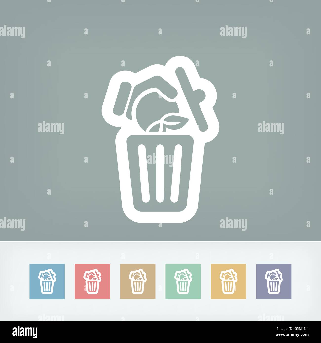 Food trash icon Stock Vector Image & Art - Alamy
