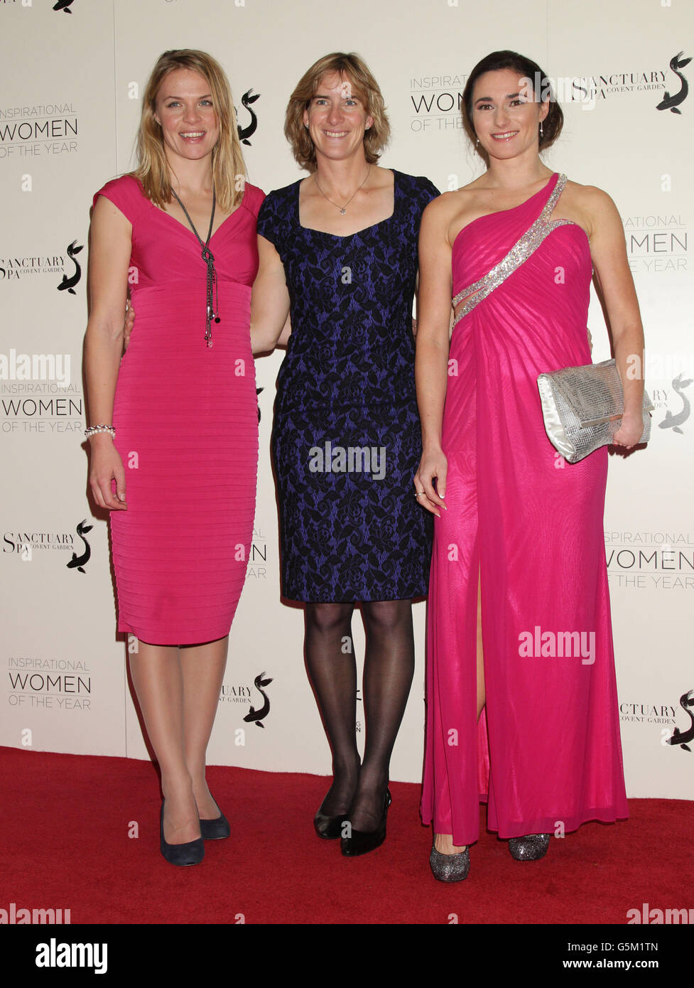 (left to right) Anna Watkins, Katherine Grainger and Sarah Storey ...